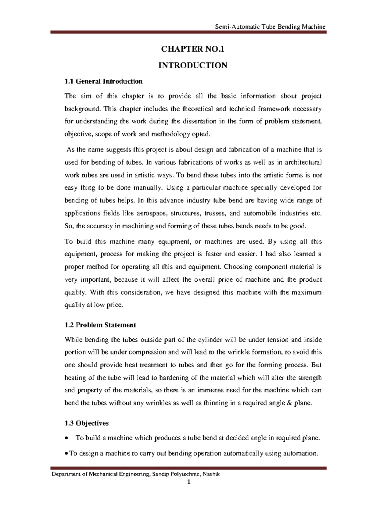 3.Introduction to Conclusion' C - Department of Mechanical Engineering ...
