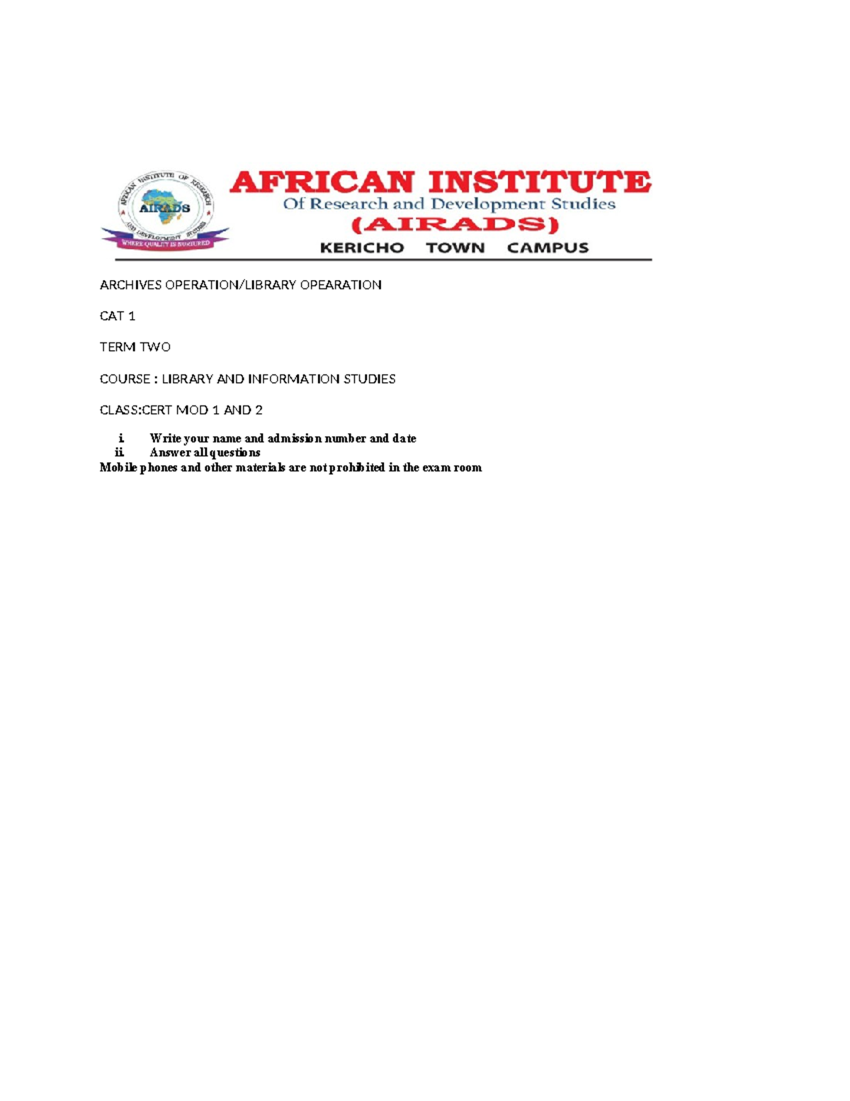 Archives Operation - Information Communication Technology - ARCHIVES ...