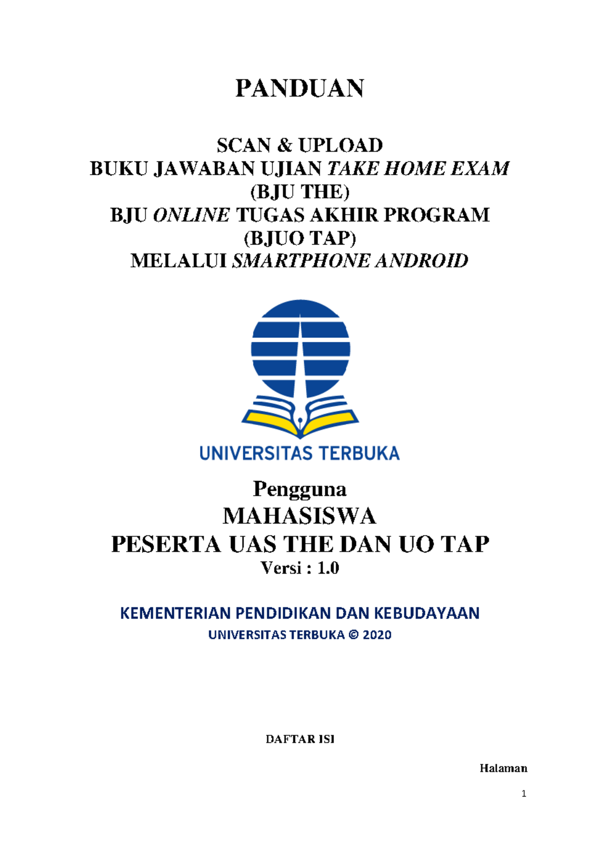 Panduan scan bju uas the - PANDUAN SCAN & UPLOAD BUKU JAWABAN UJIAN TAKE HOME EXAM (BJU THE) BJU ...