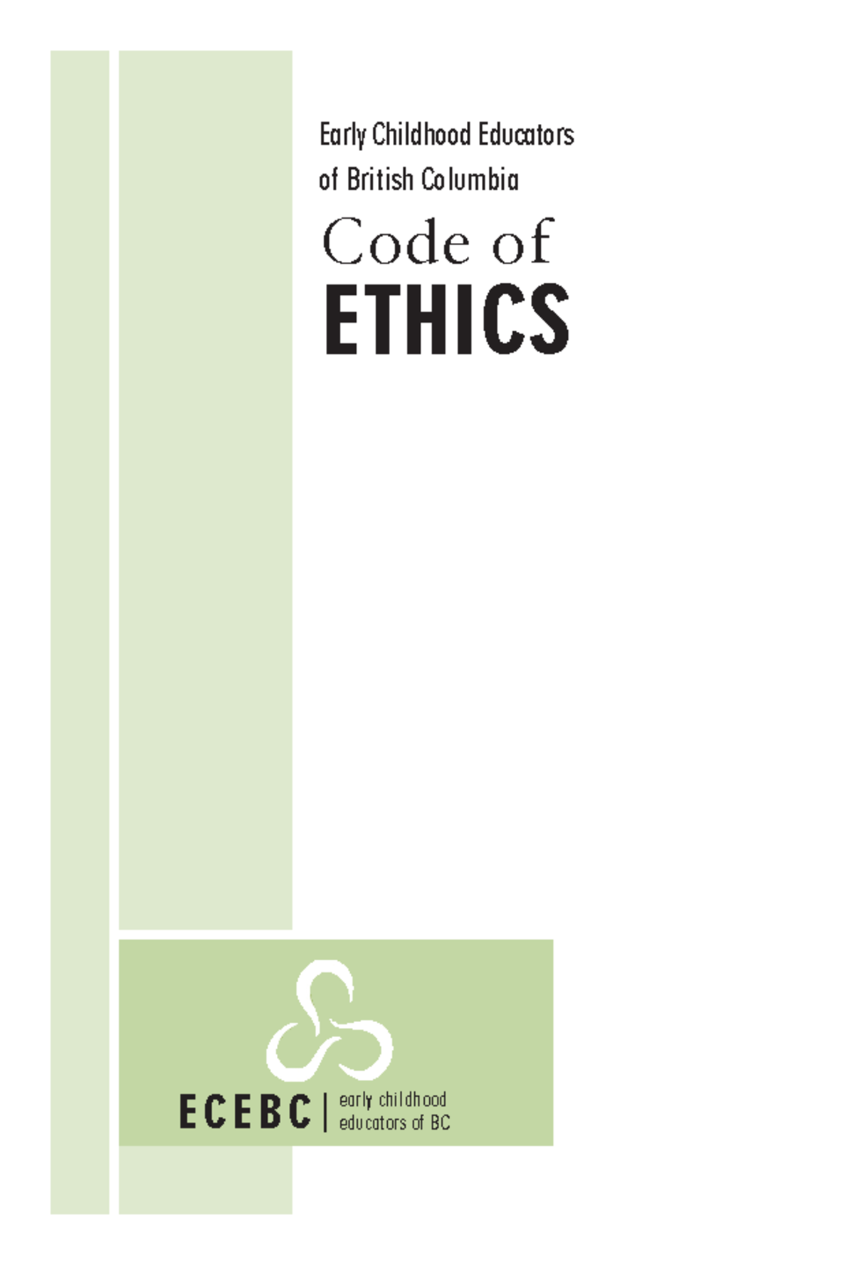 Ecebc Code of Ethics - this is a must look as an early childhood ...