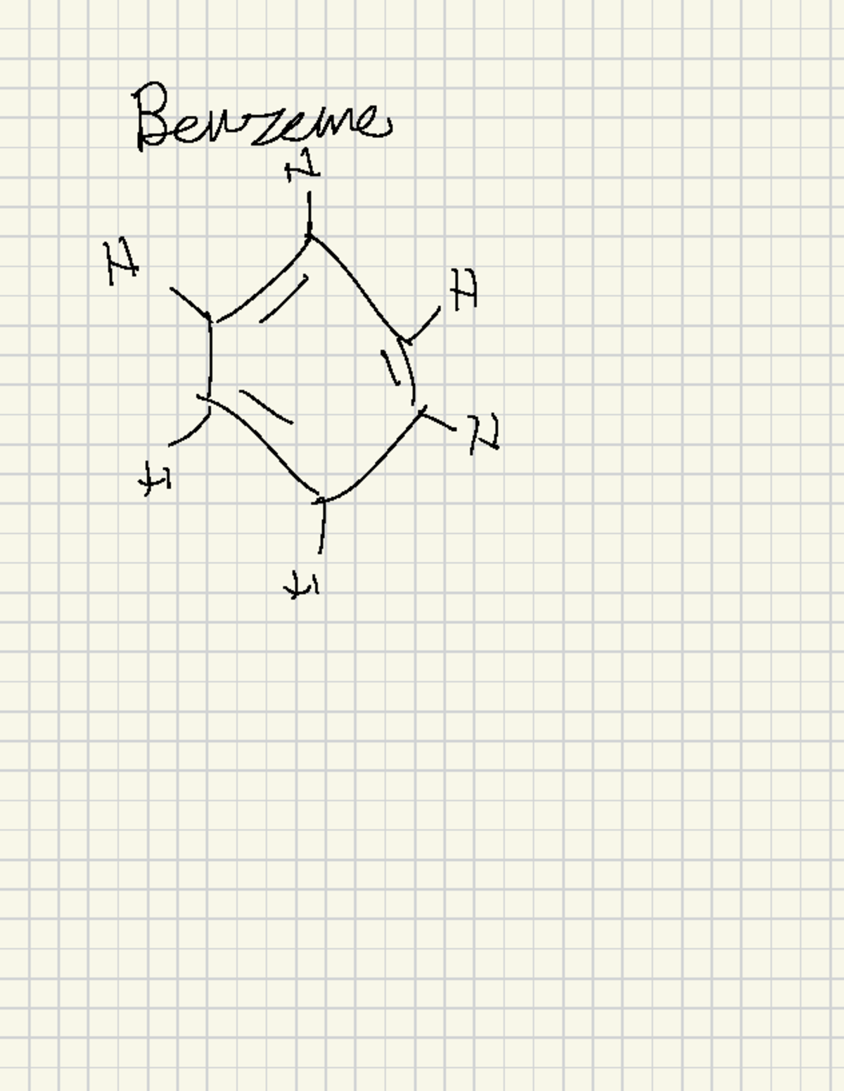 Benzene - Model - CHM135 - Benzeme 1 H H N I I Benzeme 1 H H N I I ...