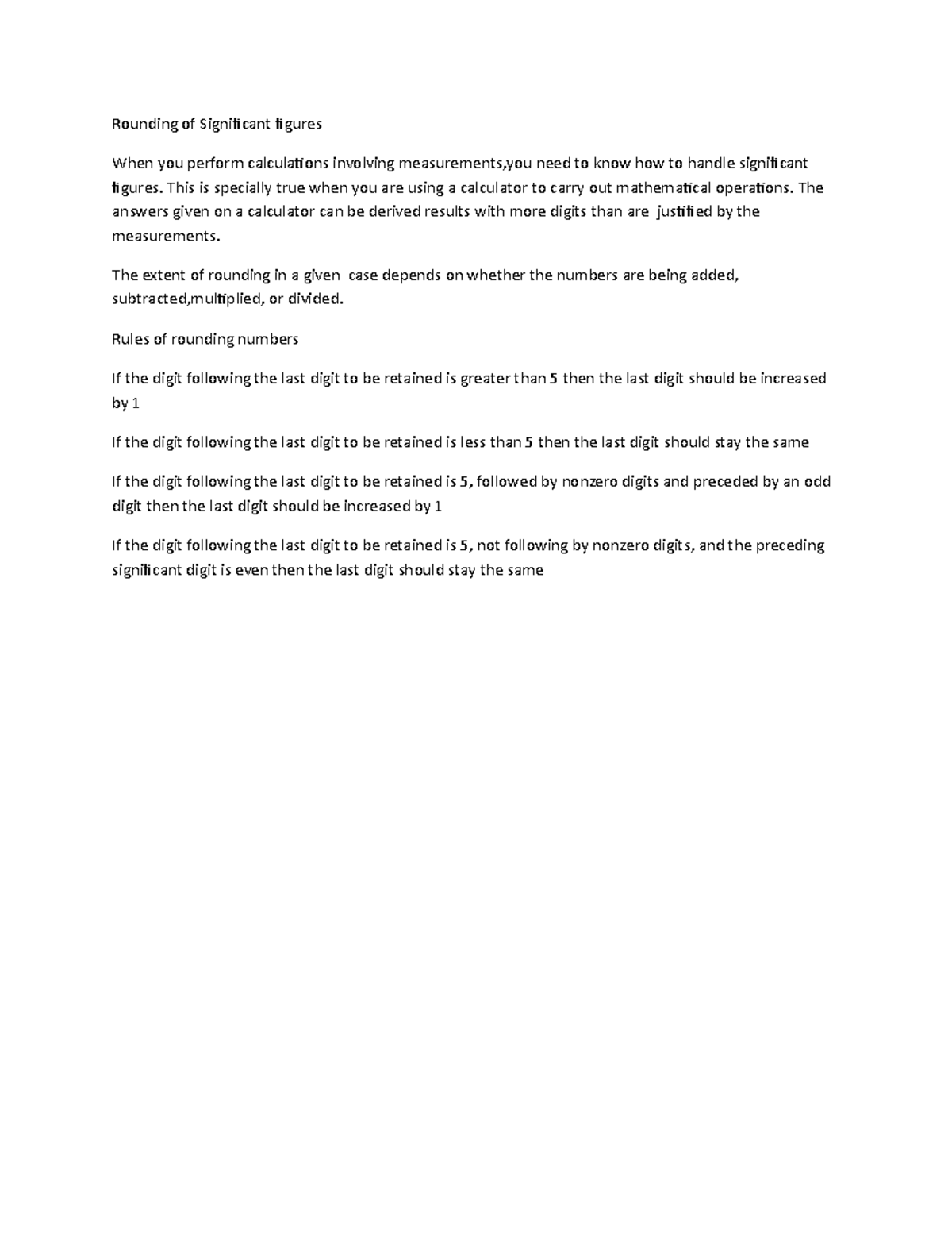 Rounding Of Significant Figures Doc Rounding Of Significant Figures When You Perform