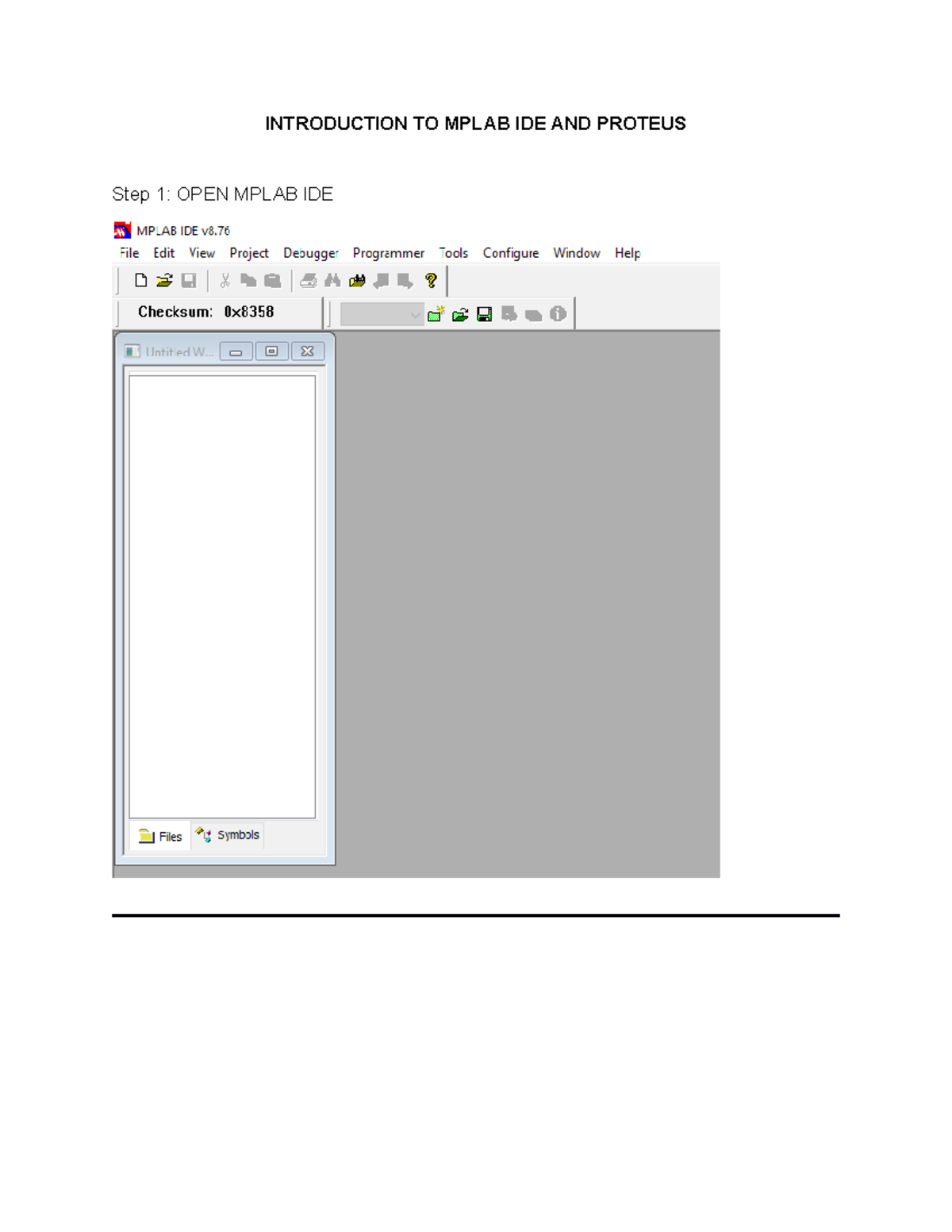 Introduction To Mplab Ide And Proteus Introduction To Mplab Ide And