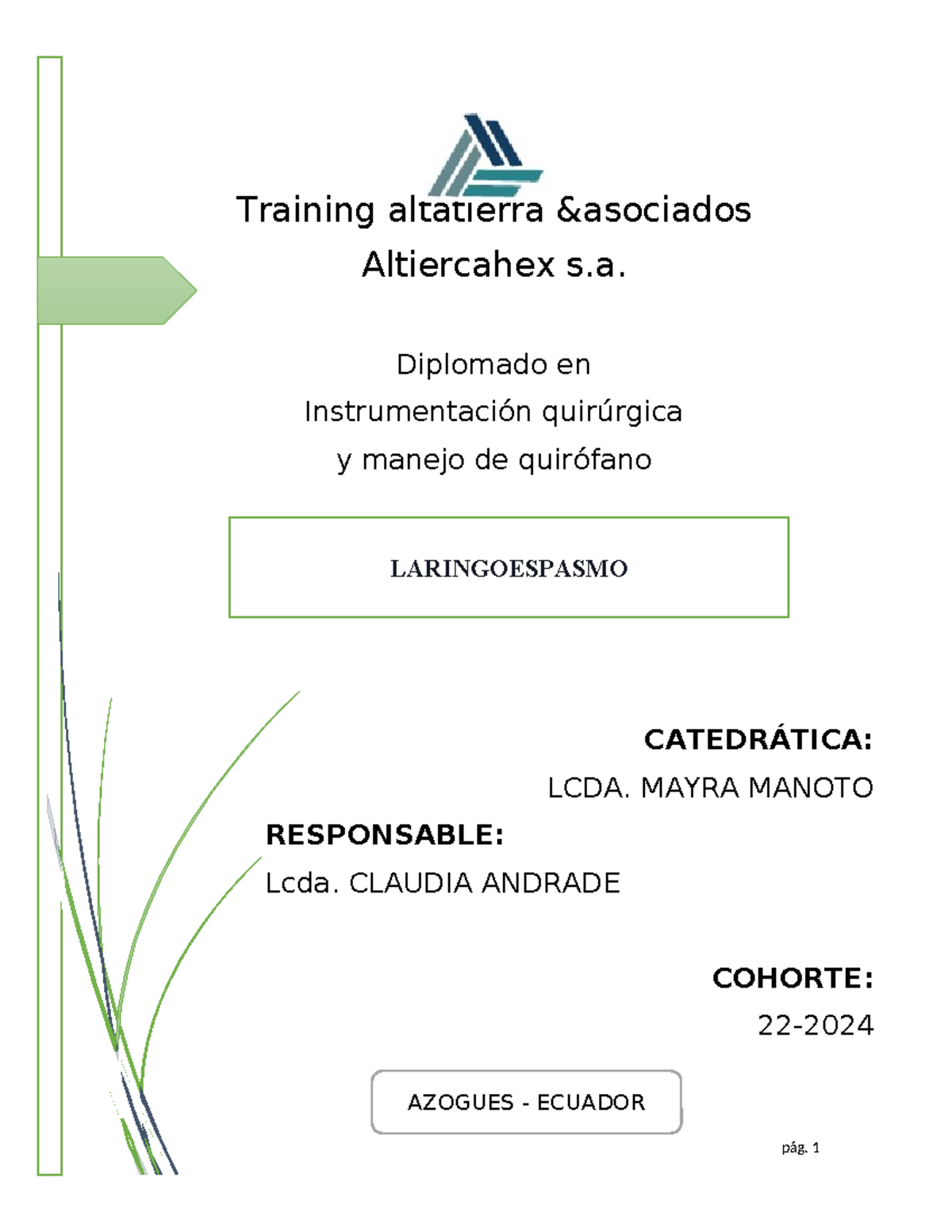 Laringoespasmo - Resumen Anatomia I - Training altatierra &asociados ...