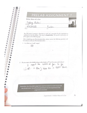 Chem lab 4 - Chemistry 1020 completed labs - CHEM 1020 - Studocu