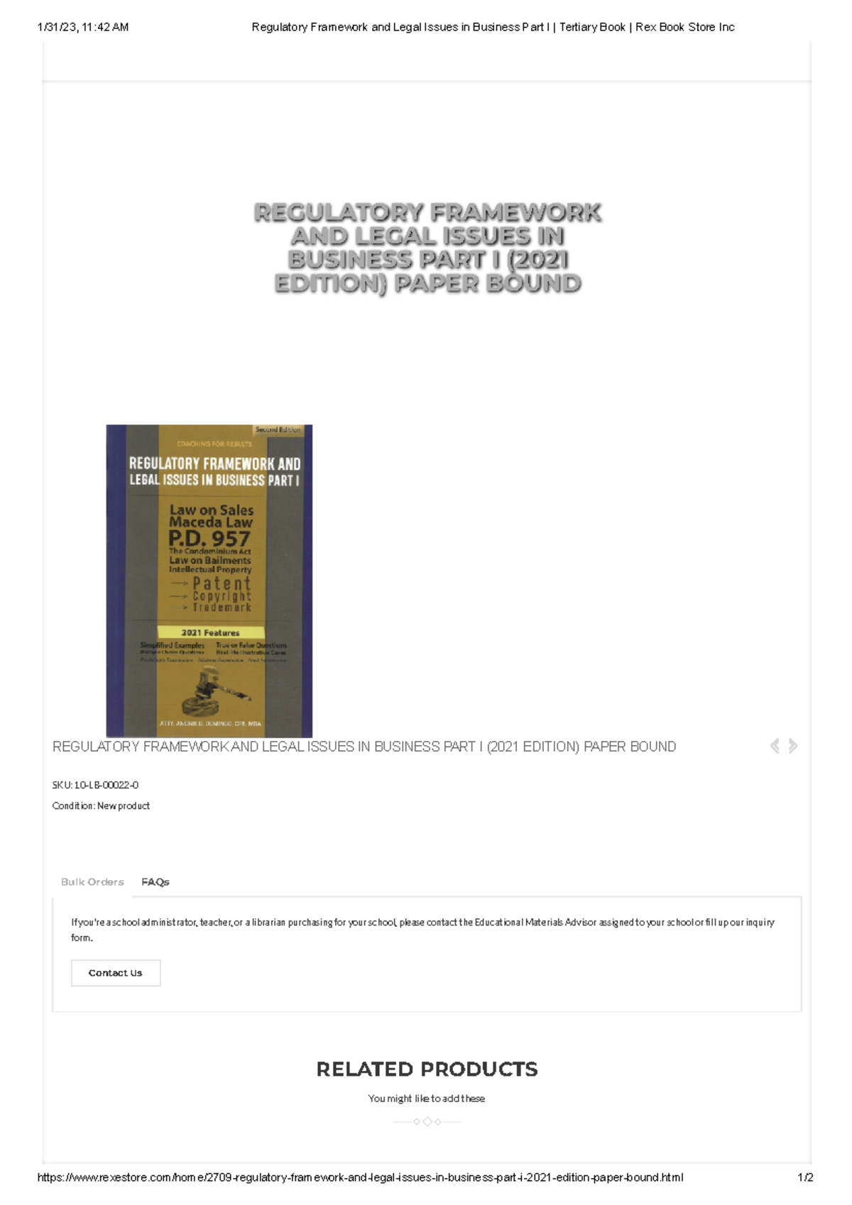 Regulatory-Framework-and-Legal-Issues-in-Business-Part-I-Tertiary-Book ...