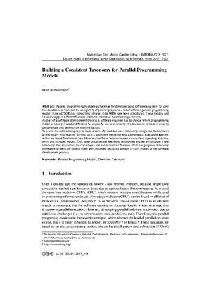 Parallel Programming and Execution Models - CARRIBAULT and M. PERACHE CEA, DAM, DIF, F-91297 ...