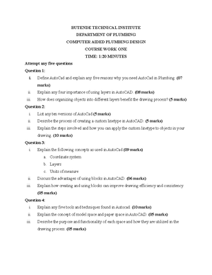 Autocad test two Guide - Certainly! Here's an extended sample question ...