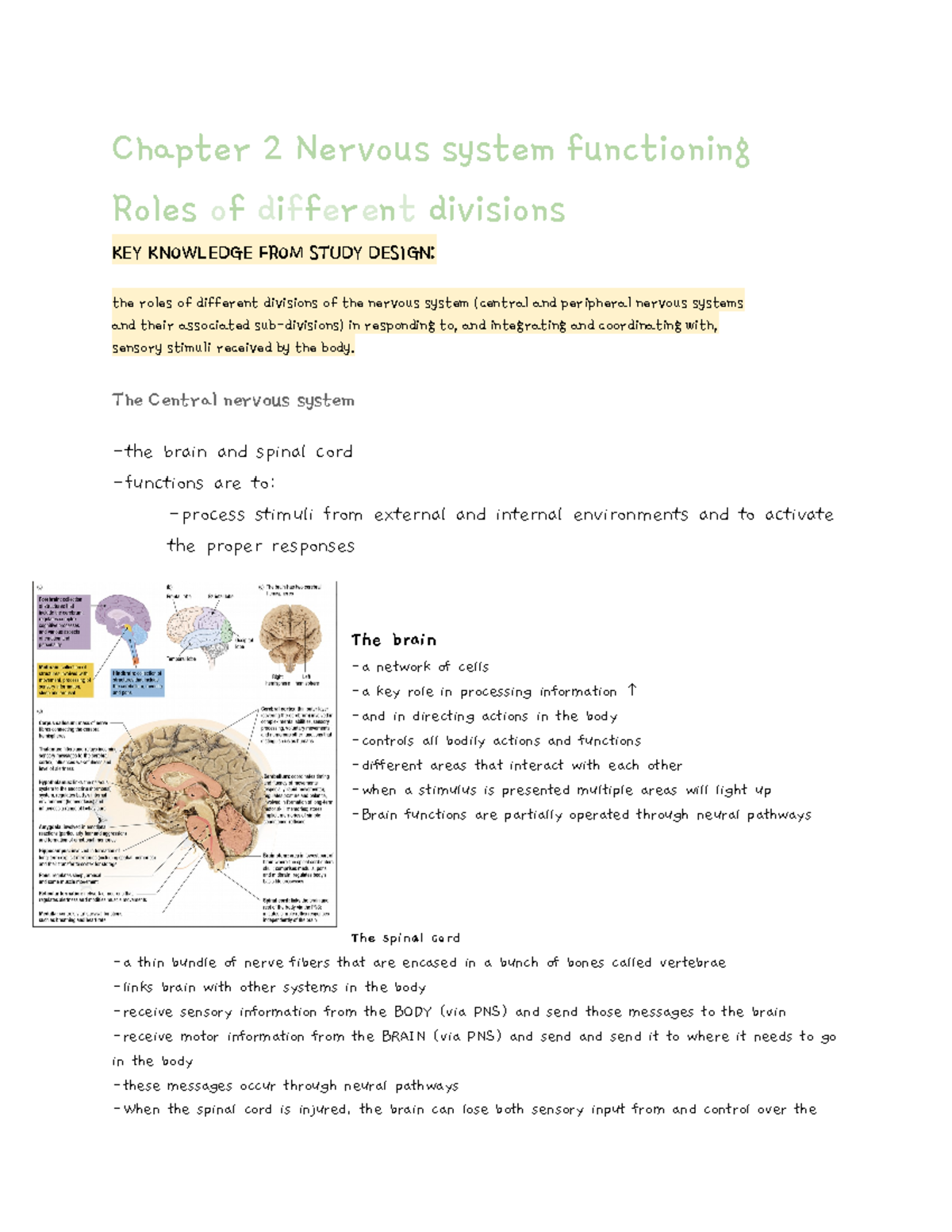 Psych notes First two study design points, Unit 3 AOS 1 SAC 1 - Chapter ...