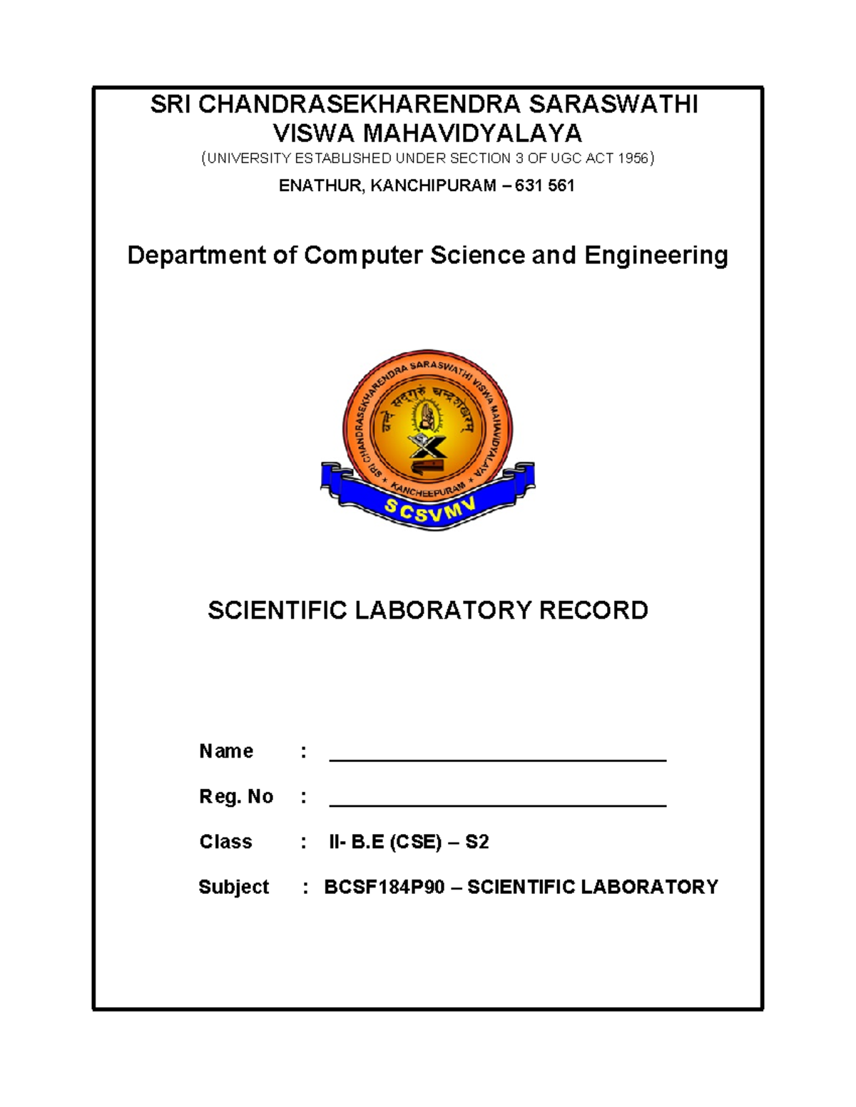 Scilab - BASIC LECTURE NOTES - SRI CHANDRASEKHARENDRA SARASWATHI VISWA ...