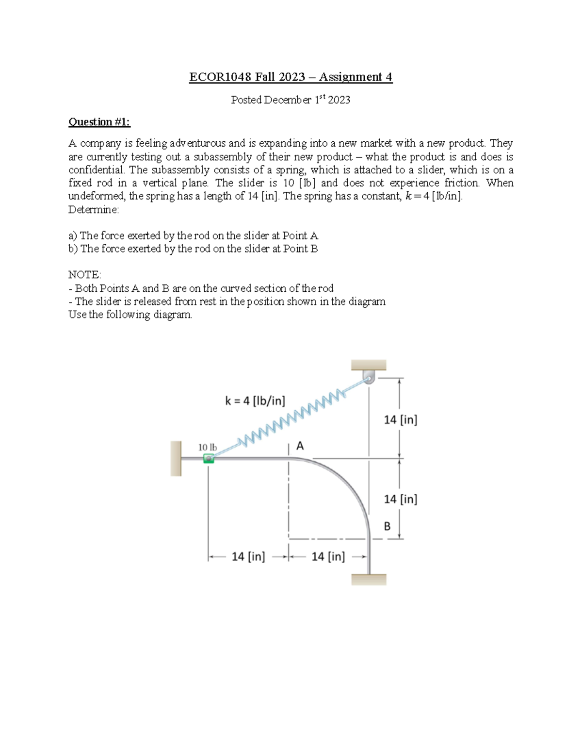 Assignment 4 - Practice - ECOR1048 Fall 2023 – Assignment 4 Posted ...