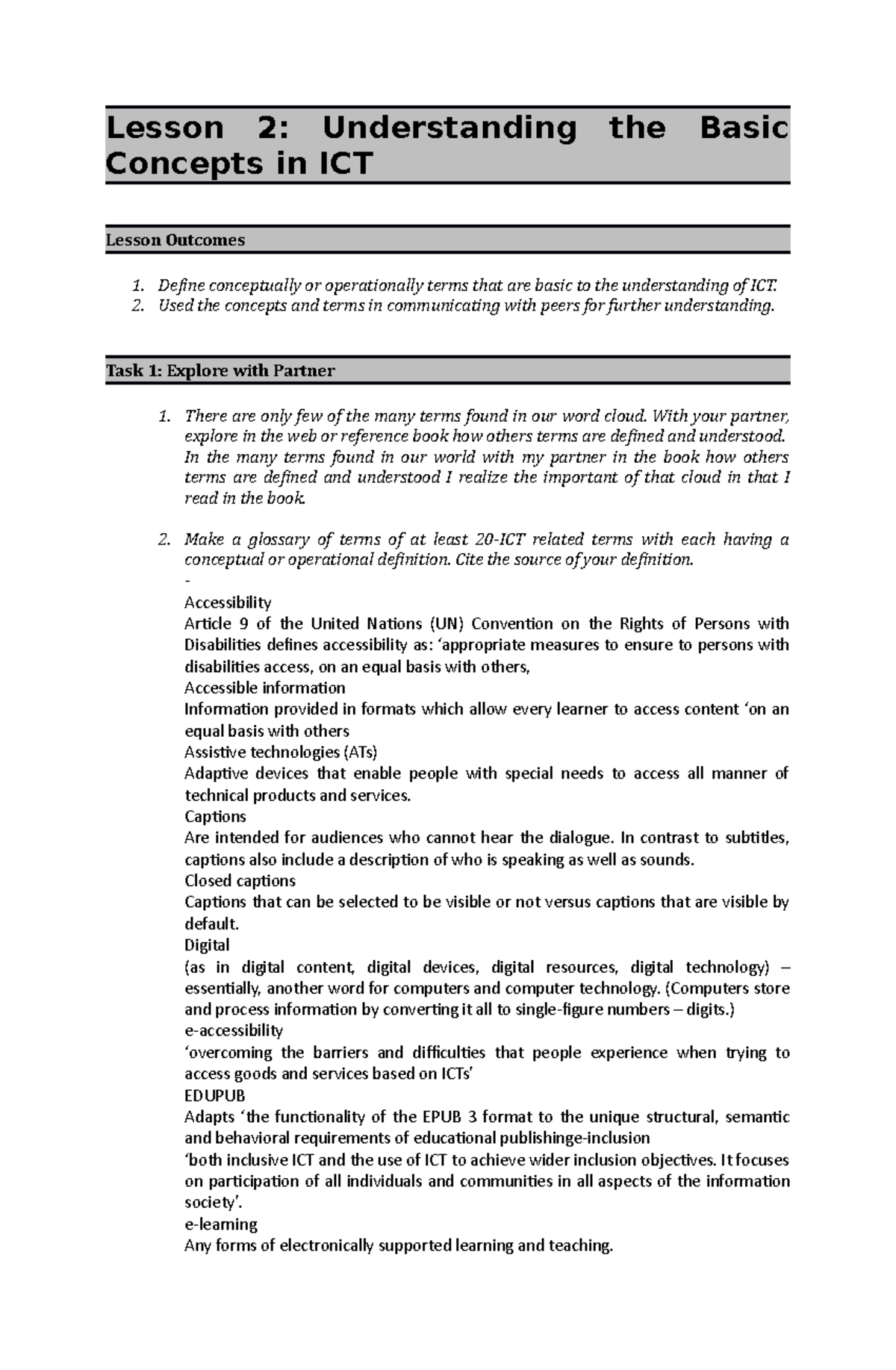 Lesson 2 - You can easily to connect - Lesson 2: Understanding the ...