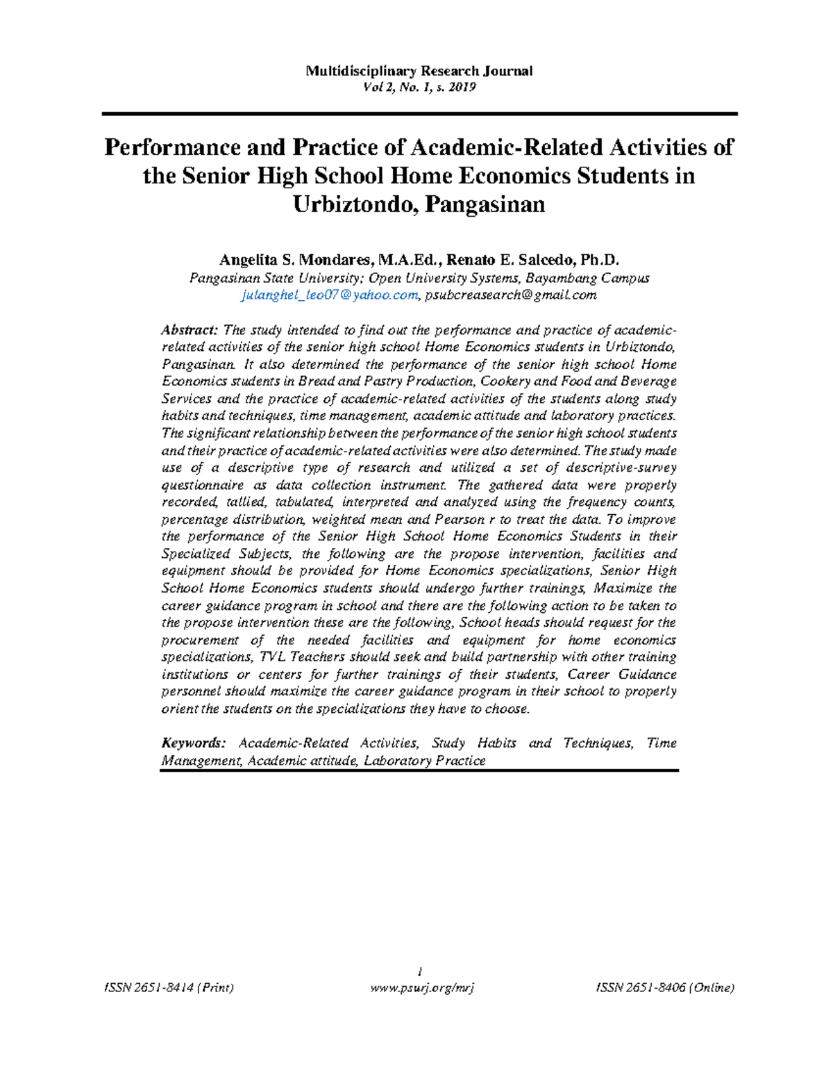 125-Article Text-337-1-10-202004 02 - Vol 2 , No. 1, s. 2019 1 ...