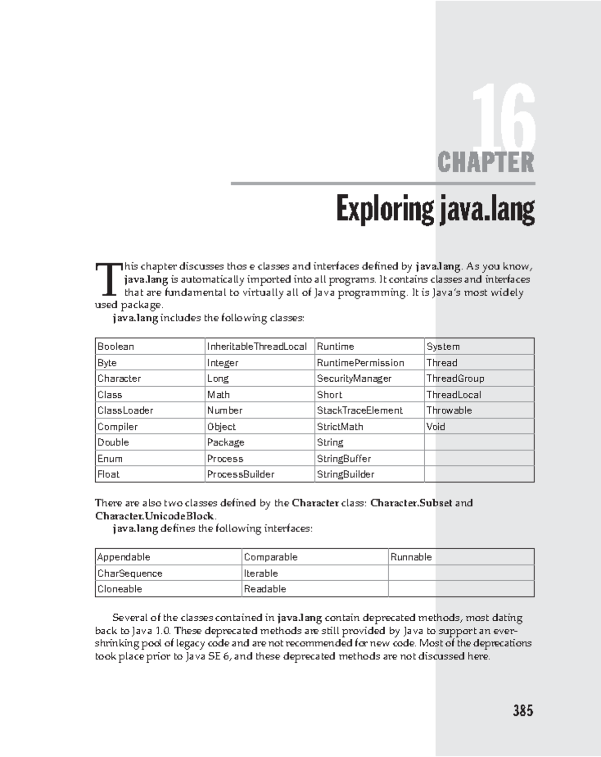 Java The Complete Reference - 16 Exploring java T his chapter discusses ...