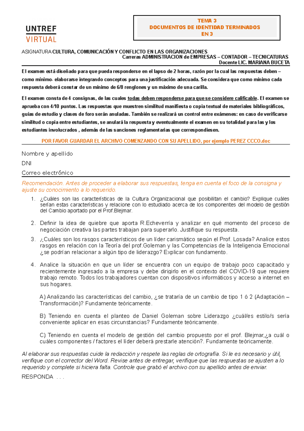 CCCO 2 2020 TEMA 3 - modelo de examen - ASIGNATURA CULTURA ...