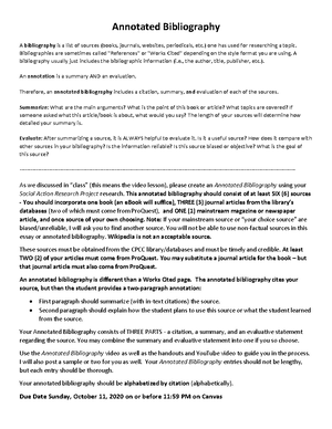 Playlist assignment - An Annotated Playlist Compose a playlist that ...