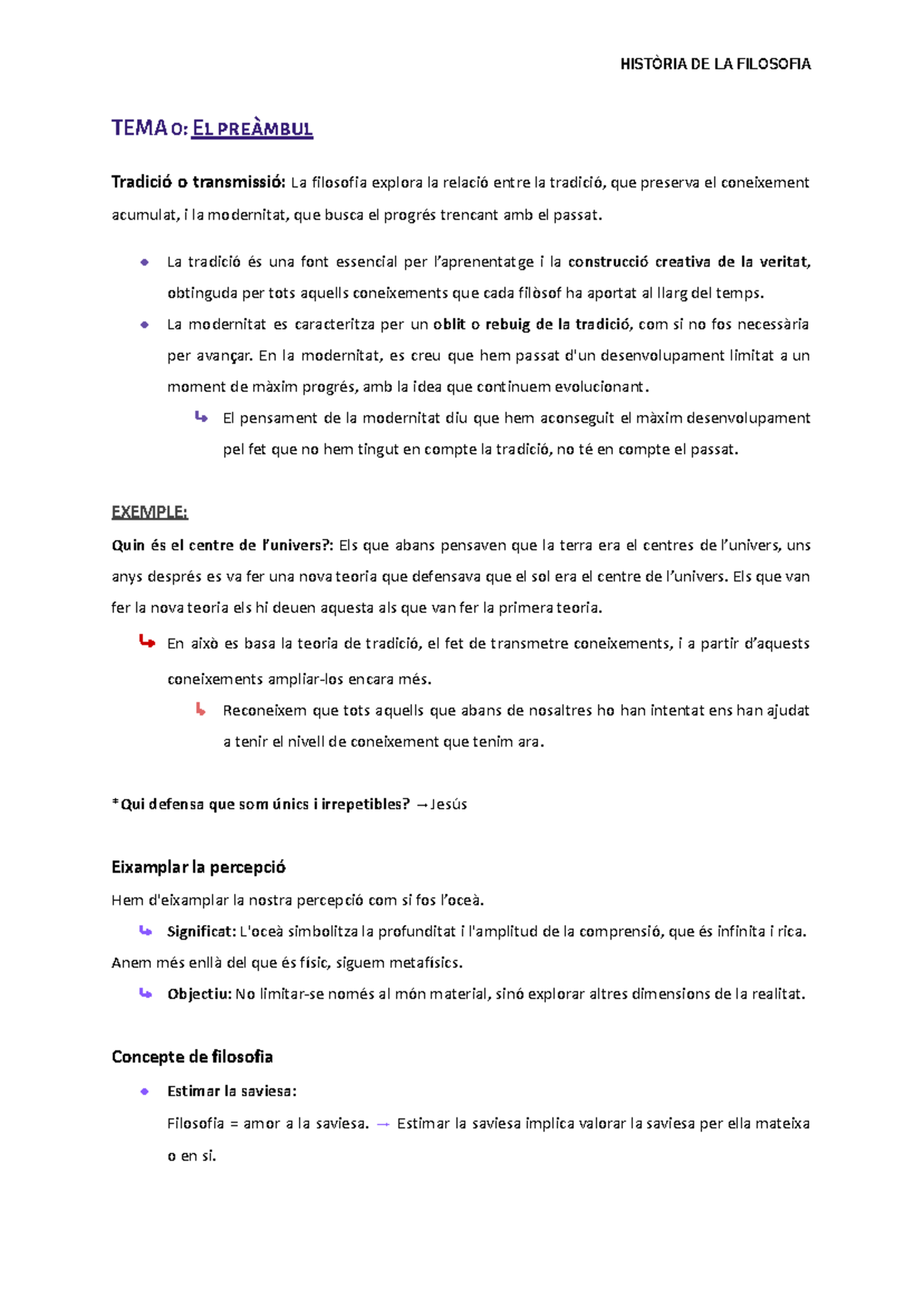 TEMA 0 el preàmbul. Història de la filosofia - Documents de Google ...