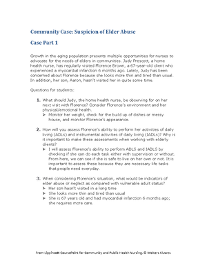 Community Sexual Abuse Case1 1-11-17 DP - Community Case: Sexual Abuse ...