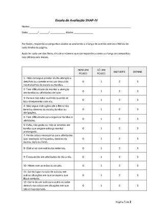 403371348 Checklist Denver - CHECKLIST CURRICULUM DO MODELO DENVER DE ...