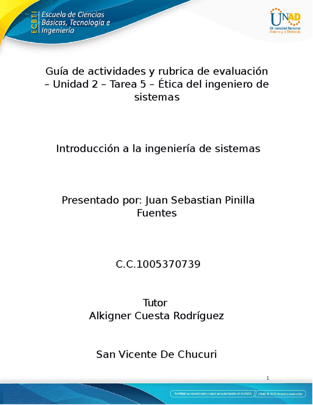 Tarea-5-Sebastian Pinilla - 1 Guía de actividades y rubrica de ...