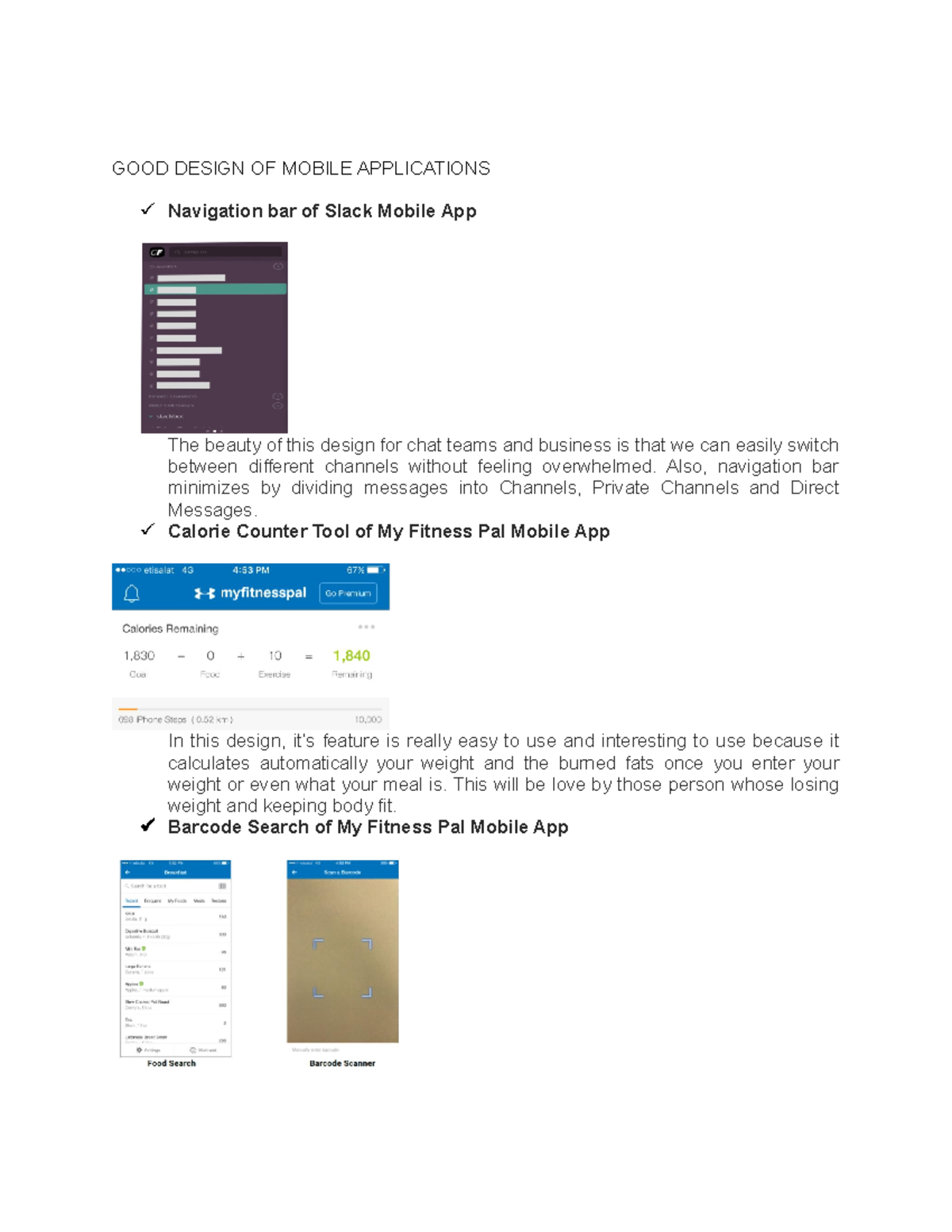 HCI-Activity 1 - Grade: 1.25 - GOOD DESIGN OF MOBILE APPLICATIONS ...