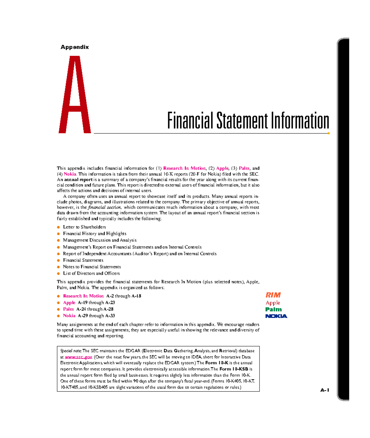 FAP20e Appendix A - Accounting material - A Financial Statement ...