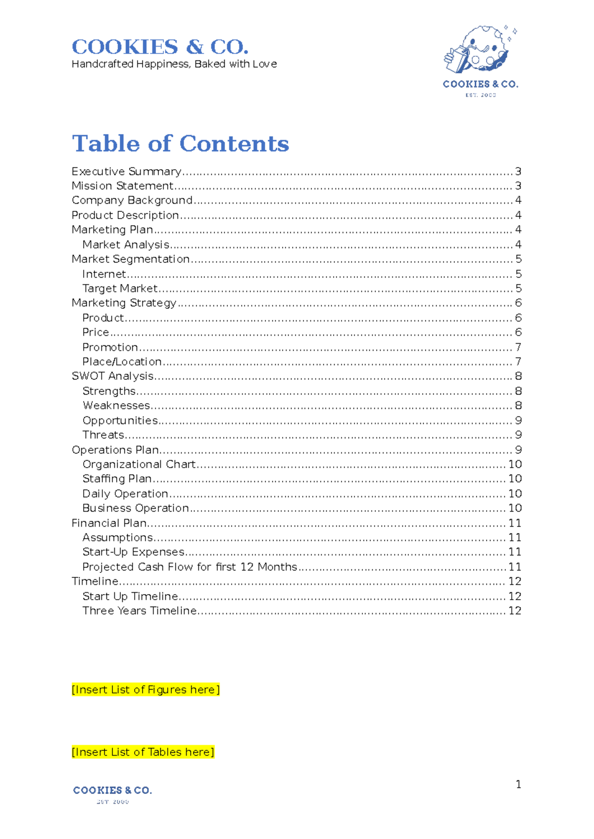 Cookie & Co Business Planyes - Handcrafted Happiness, Baked with Love ...