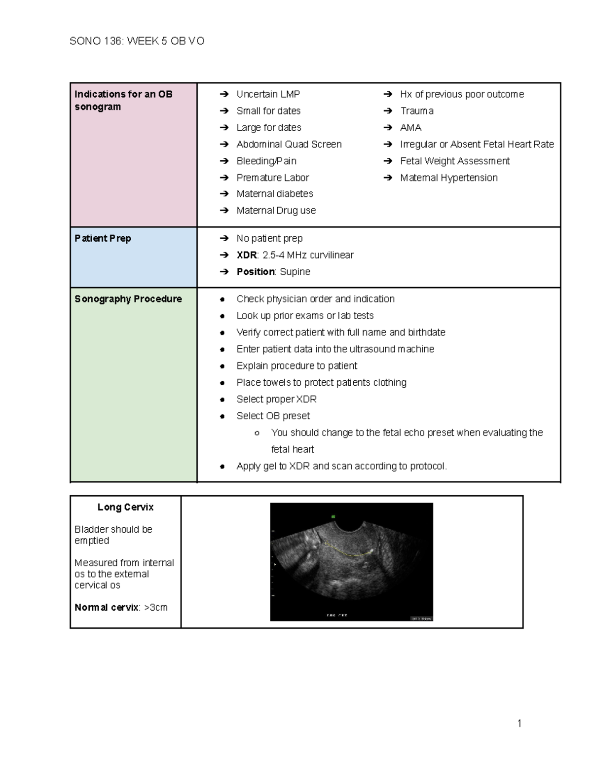 SONO 136: WEEK 5 OB VO - Indications for an OB sonogram Uncertain LMP ...