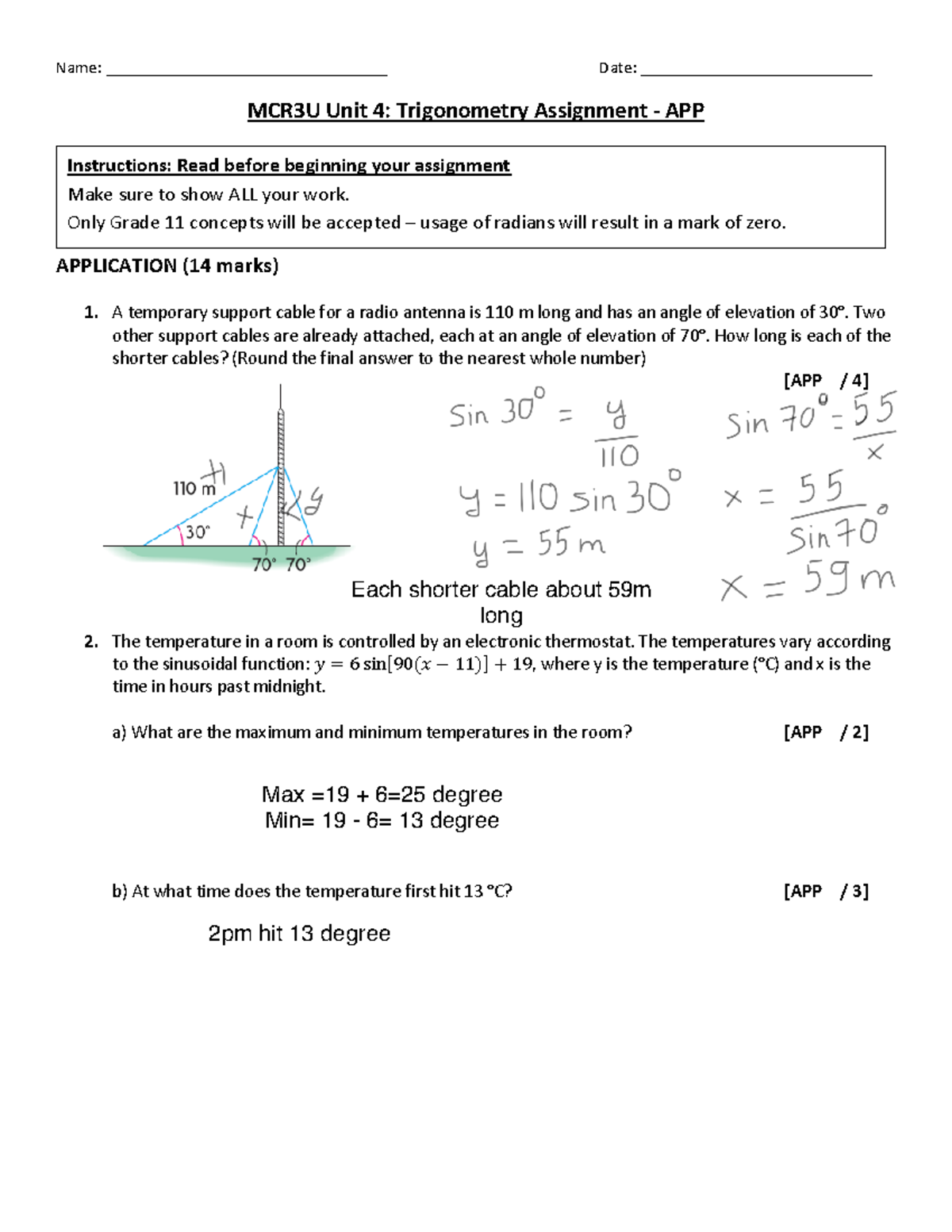 Unit 4 Assignment - APP - Solve problem - Name ...