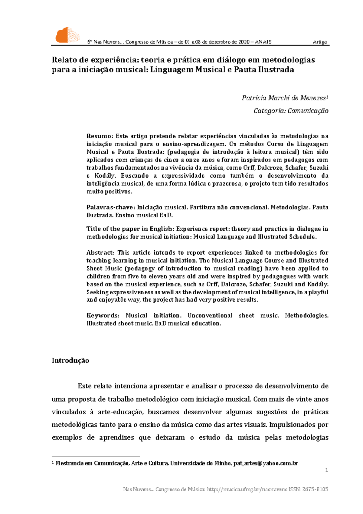 2020 Menezes Patricia Marchi de - 1 Relato de experiência: teoria e ...