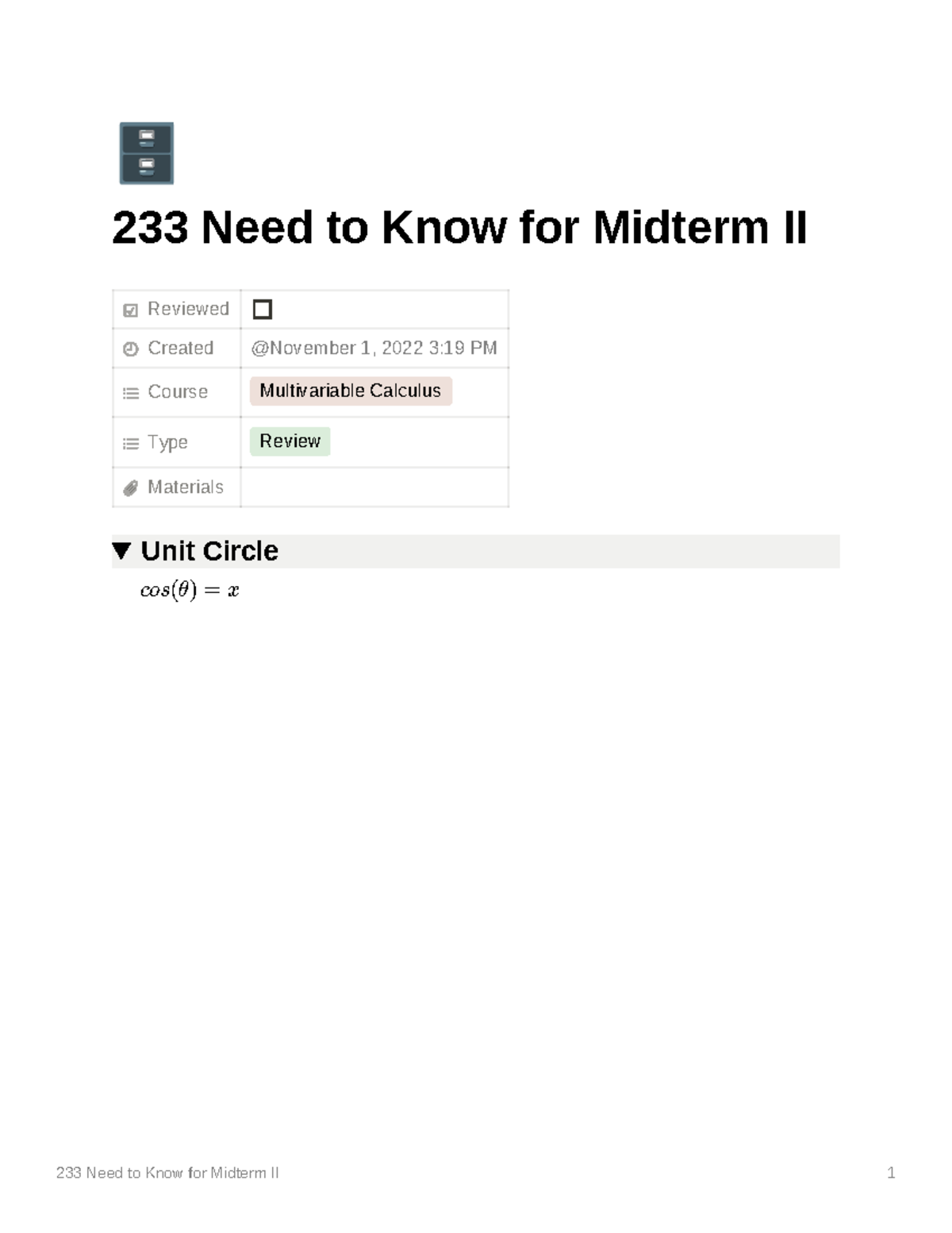 233 Need to Know for Midterm II - Find the partial derivatives 2. Set ...