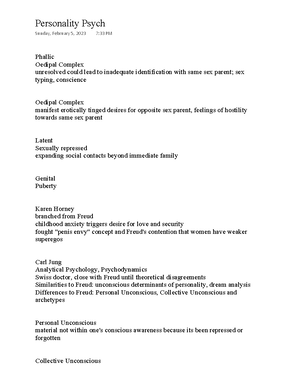 Personality Psych 1 - Teacher Erin Horn - Personality Stability ...