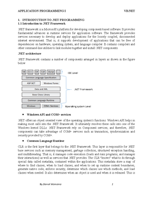 Visual Programming - Precise notes - MINISTRY OF EDUCATION DIPLOMA IN ...