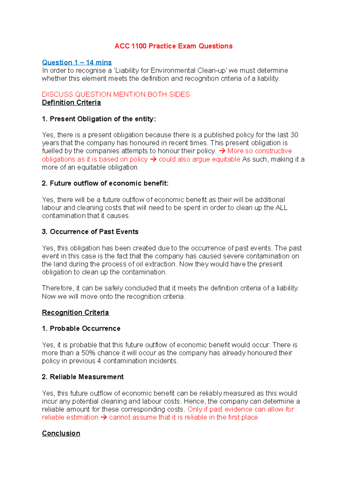 ACC-1100-Practice-Exam-Questions - ACC/ACF3200 - Monash - Studocu