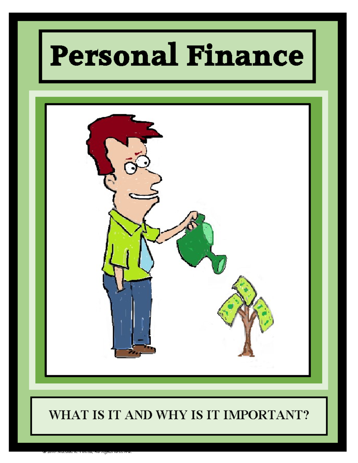 Personal Finance notes and pdf - 3HUVRQDO )LQDQFH :+$7 ,6 ,7 $1'