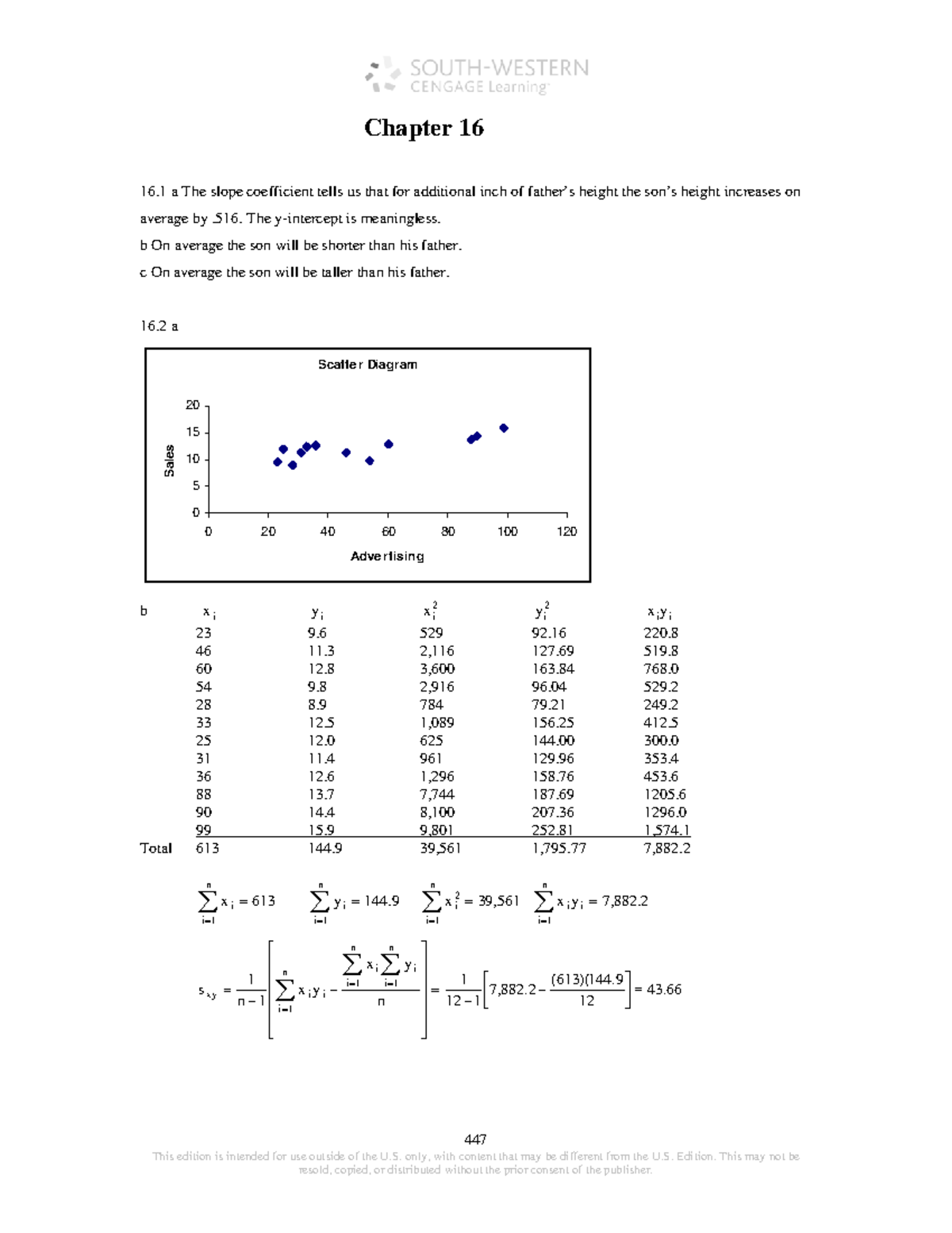 Chapter 16 Keller MS AISE IM - 447 This edition is intended for use outside of the U. only, with ...