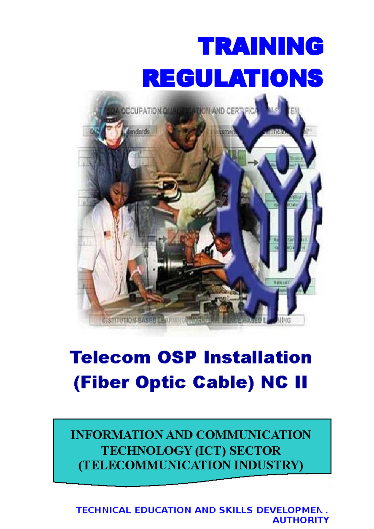 TR Telecom OSP Installation (Fiber Optic Cable) NC II - 0 TRAINING ...