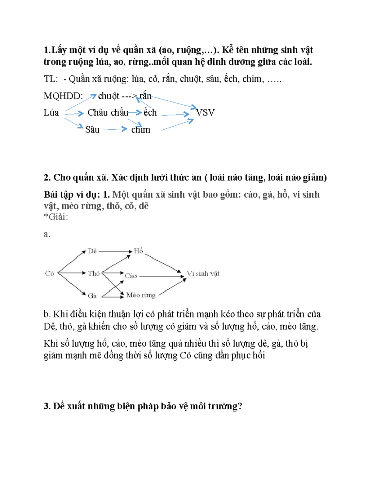 Tl-sinh-ck-2 - Up đại ạ huhu - 1ấy một ví dụ về quần xã (ao, ruộng,...). Kể tên những sinh vật ...