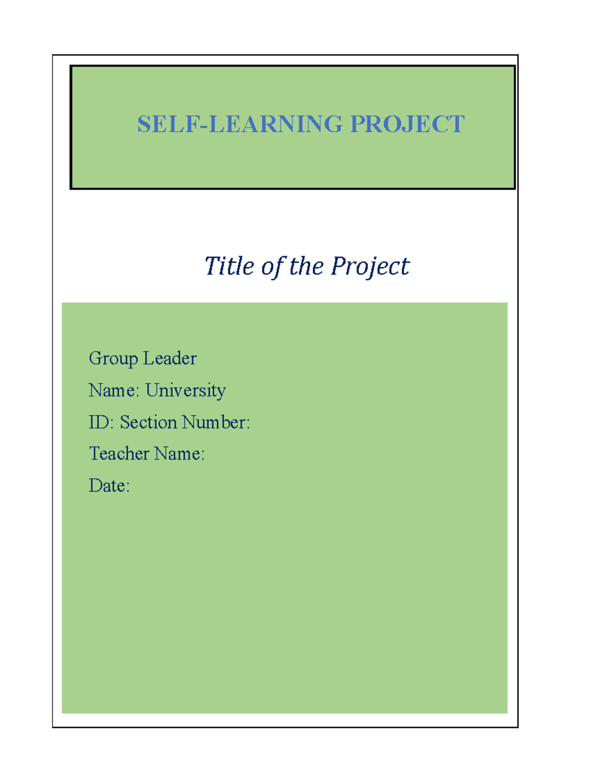 Excel Dashboard Report Template - SELF-LEARNING PROJECT Title of the ...
