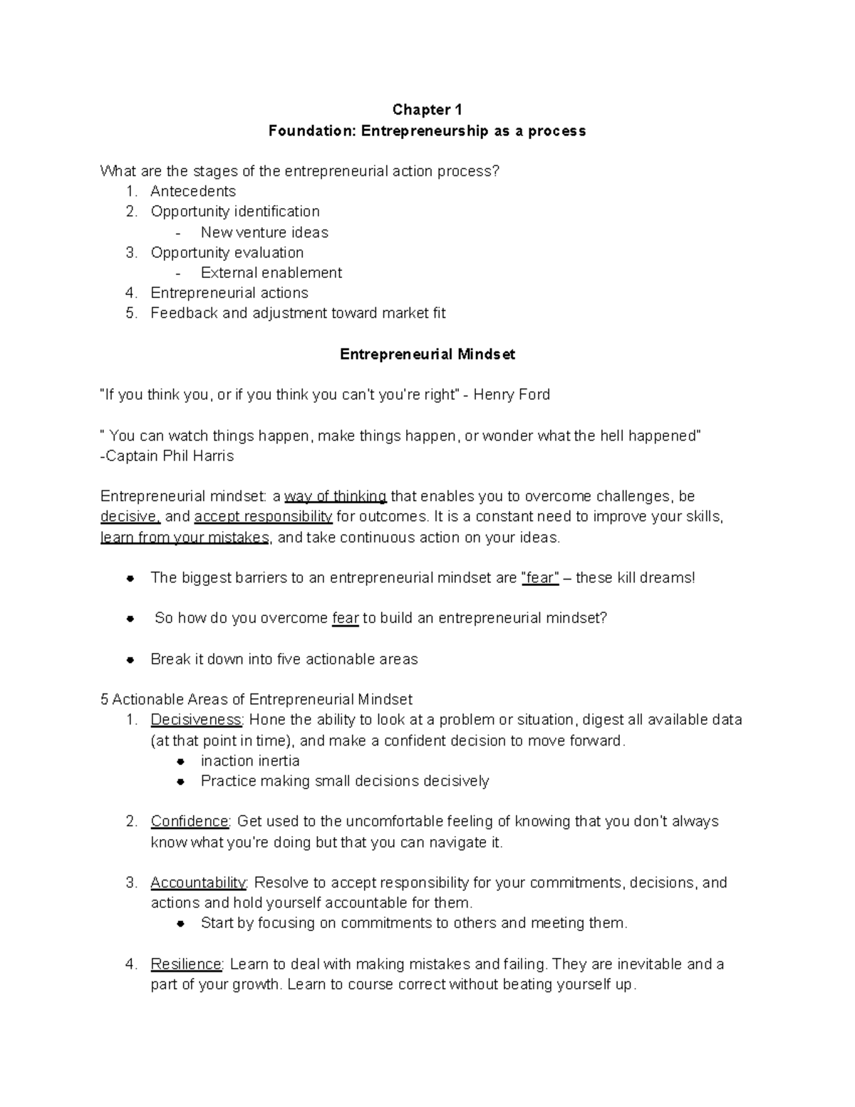 New Venture Development - Chapter 1 Foundation: Entrepreneurship as a ...