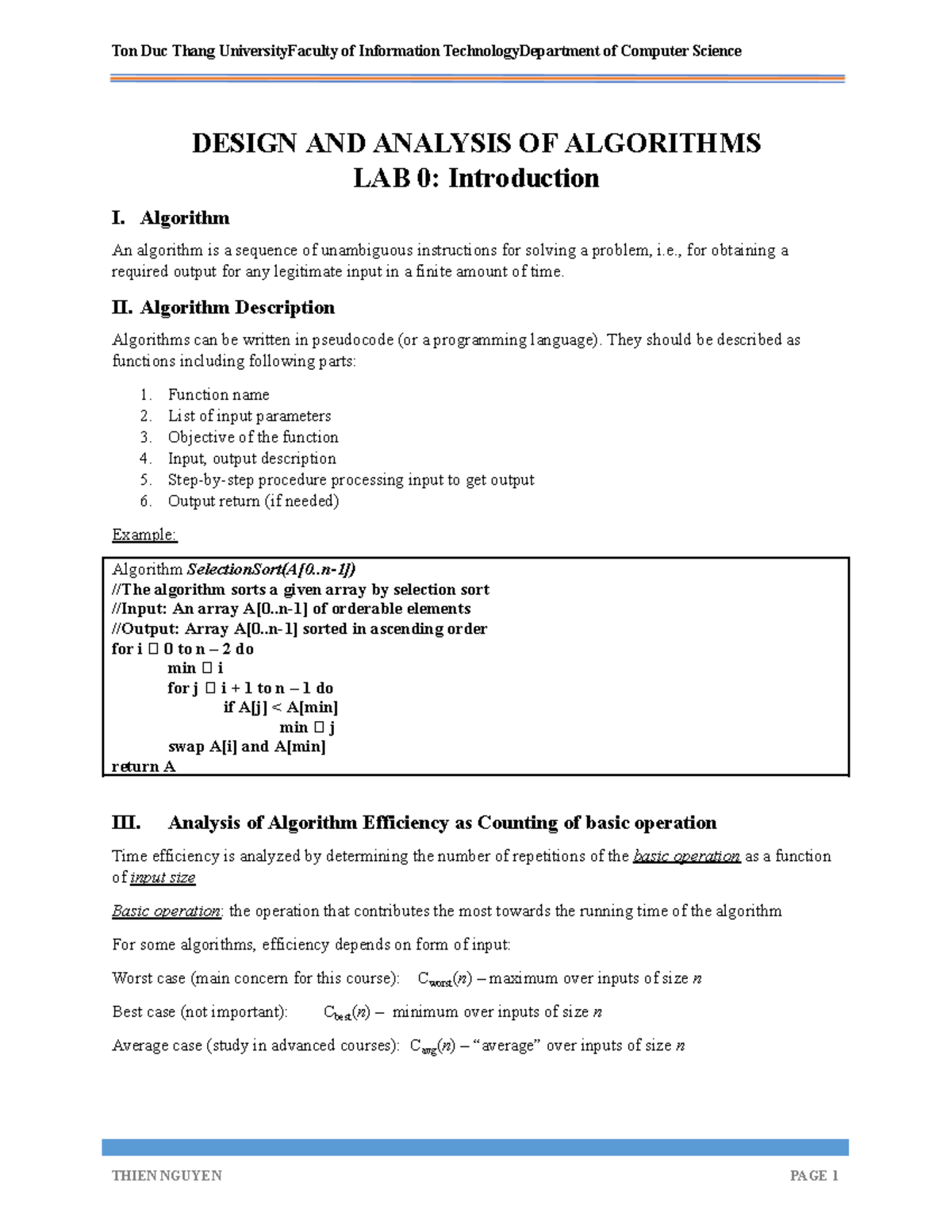 Lab00 - Ton Duc Thang UniversityFaculty of Information ...