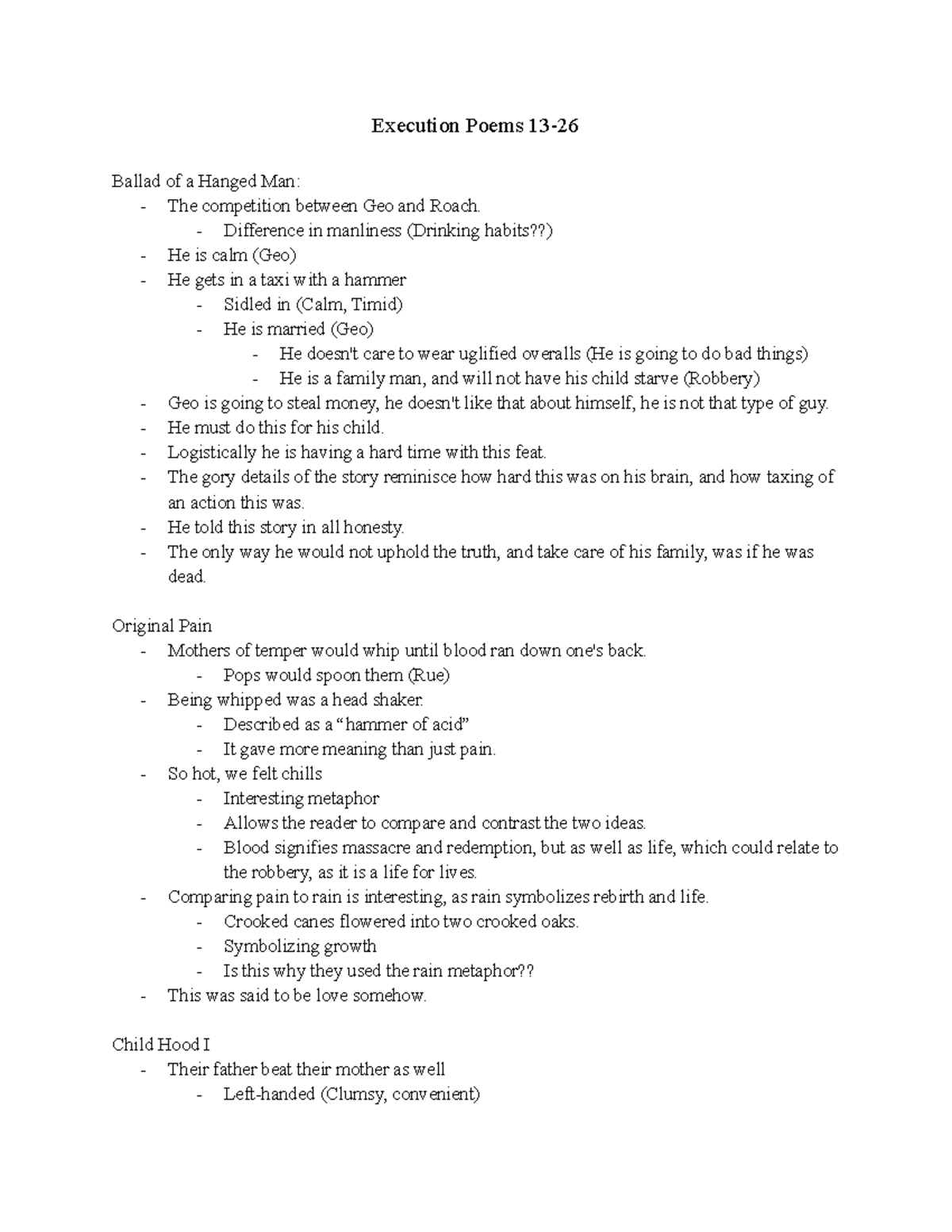 Execution Poems 13-26 - Execution Poems 13- Ballad of a Hanged Man ...