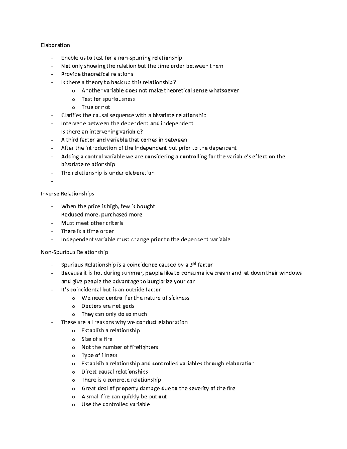 SSI notes 8 - Elaboration Enable us to test for a non-spurring ...