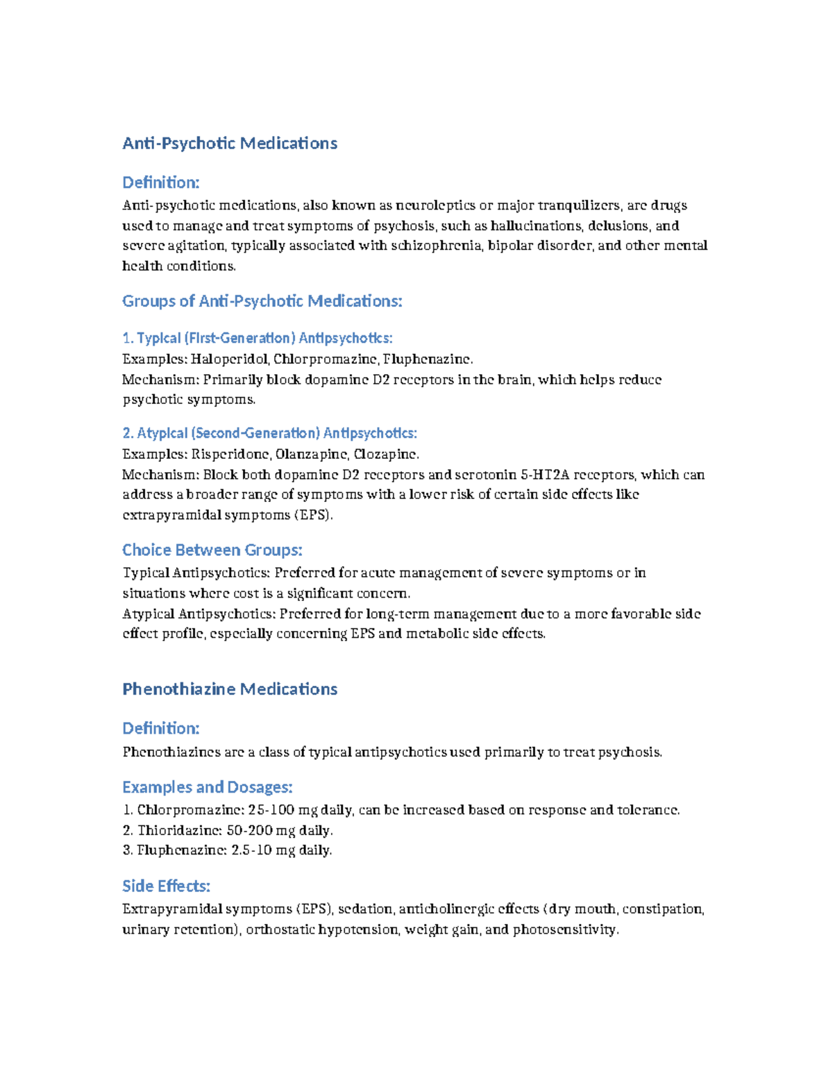 Anti-Psychotic Medications - Anti-Psychotic Medications Definition ...