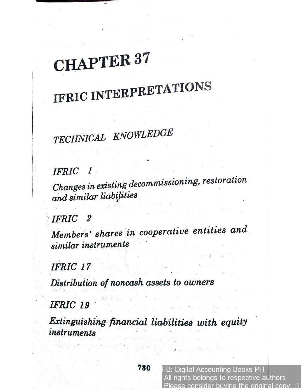 Chapter 37 - Ifric Interpretations - Basic Accounting - Studocu