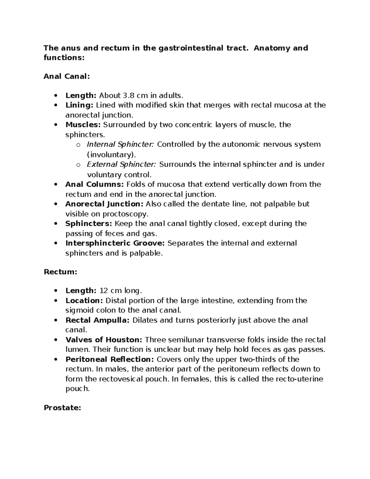 Chapter 26 Anus, Rectum, and Prostate - The anus and rectum in the ...