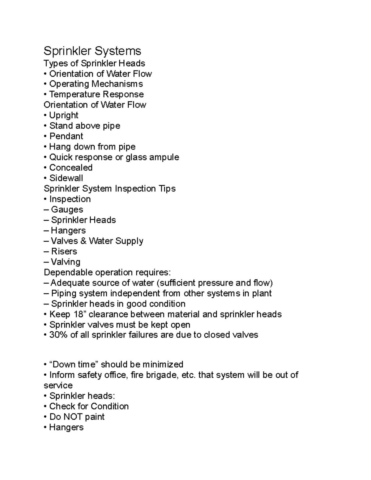 Sprinkler Systems - Sprinkler Systems Types of Sprinkler Heads ...
