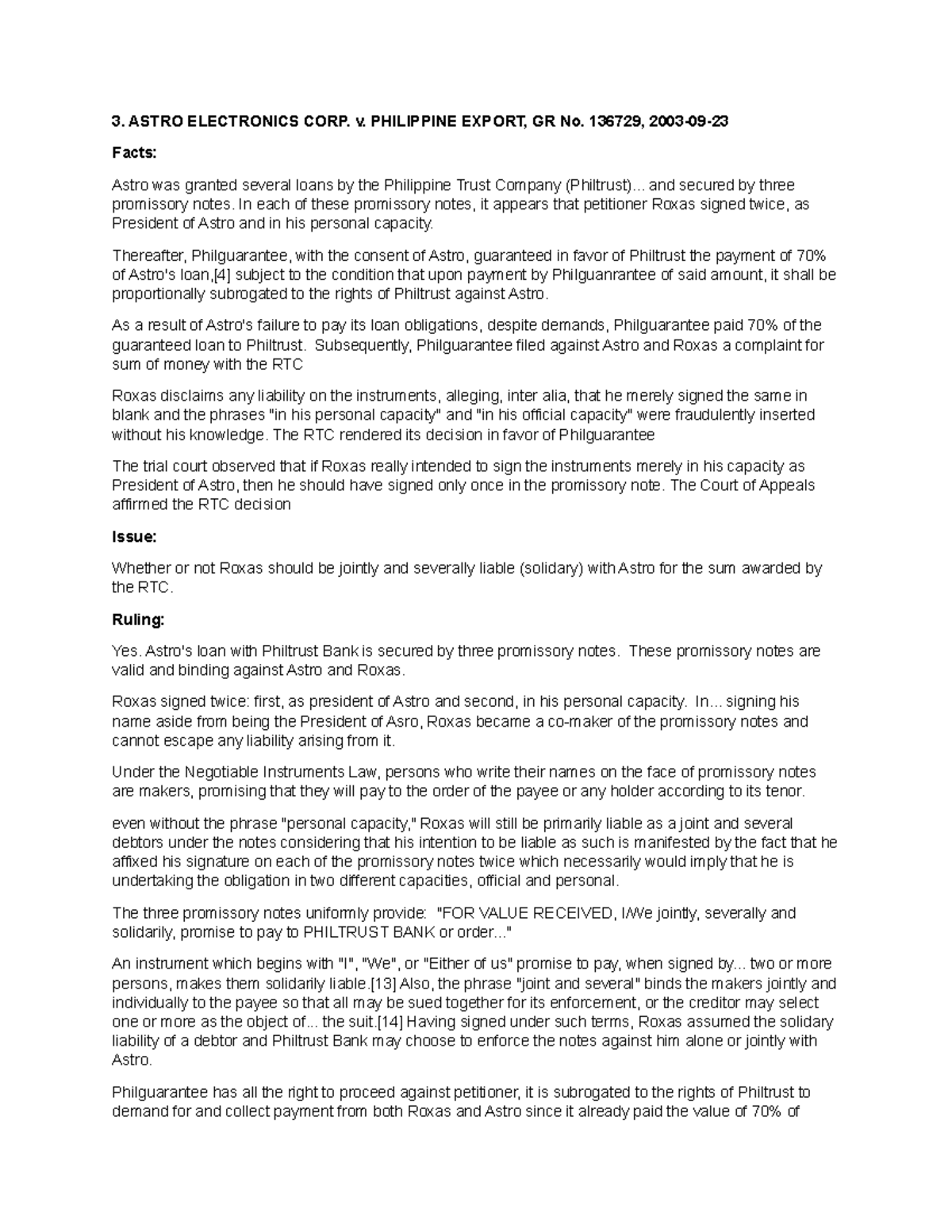 3. Astro Electronics CORP. v. Philippine Export, GR No. 136729, 2003-09 ...