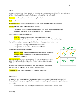 Biology Lesson 2 - Includes highlighted definitions, pictures, and more ...