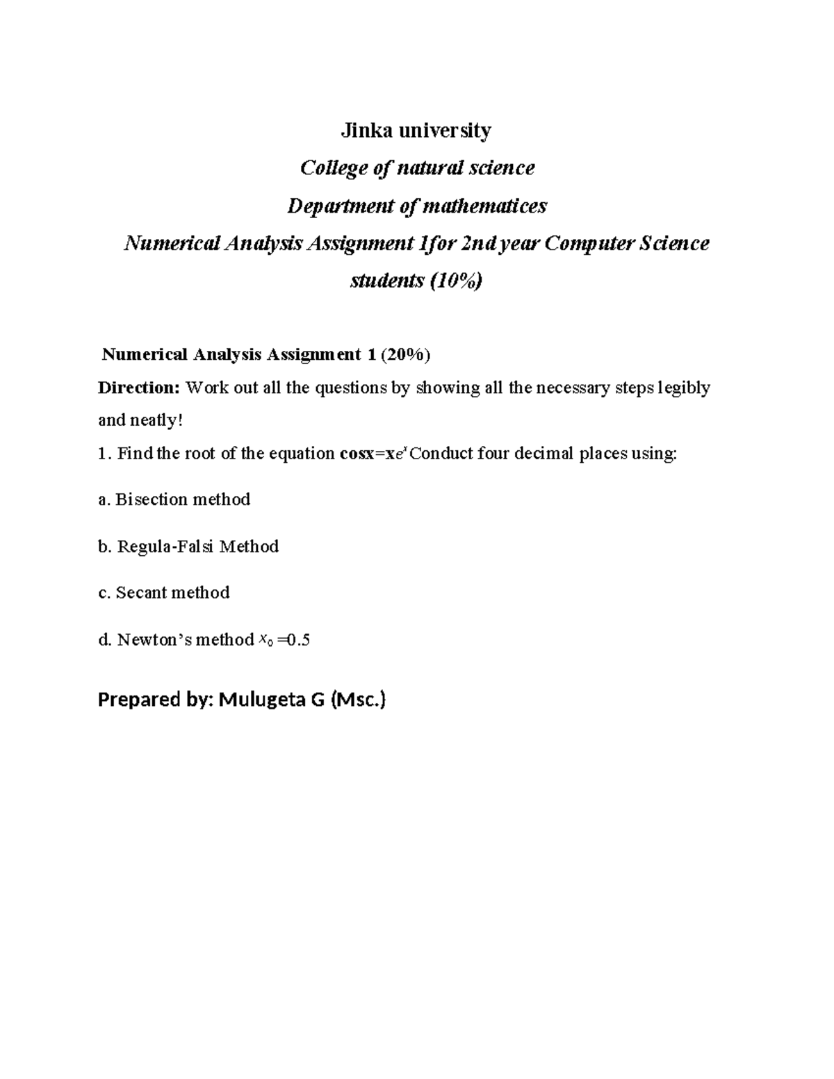 IndividualAssignment - Jinka university College of natural science ...